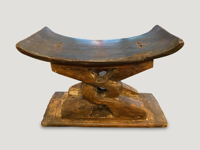 Andrianna Shamaris African Ashanti Bench or Stool at 1stDibs
