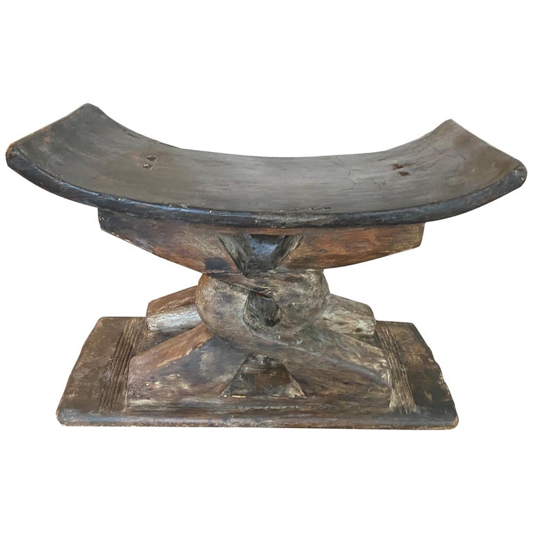 Andrianna Shamaris African Ashanti Bench or Stool at 1stDibs