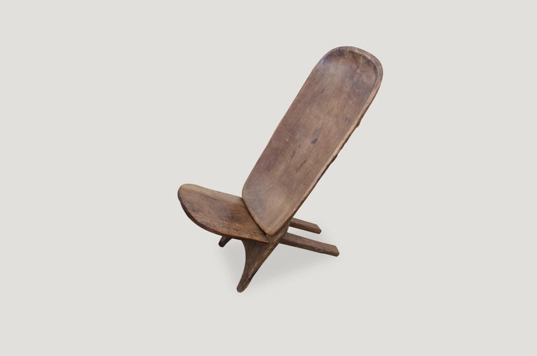 Andrianna Shamaris African Hand Carved Chair at 1stDibs
