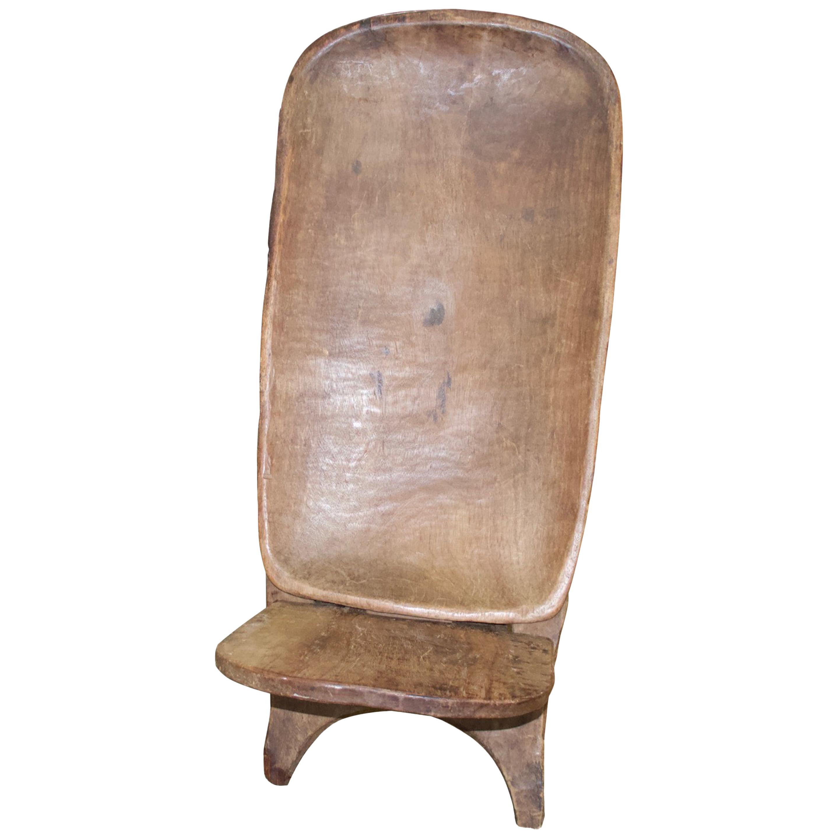 Andrianna Shamaris African Hand Carved Chair at 1stDibs