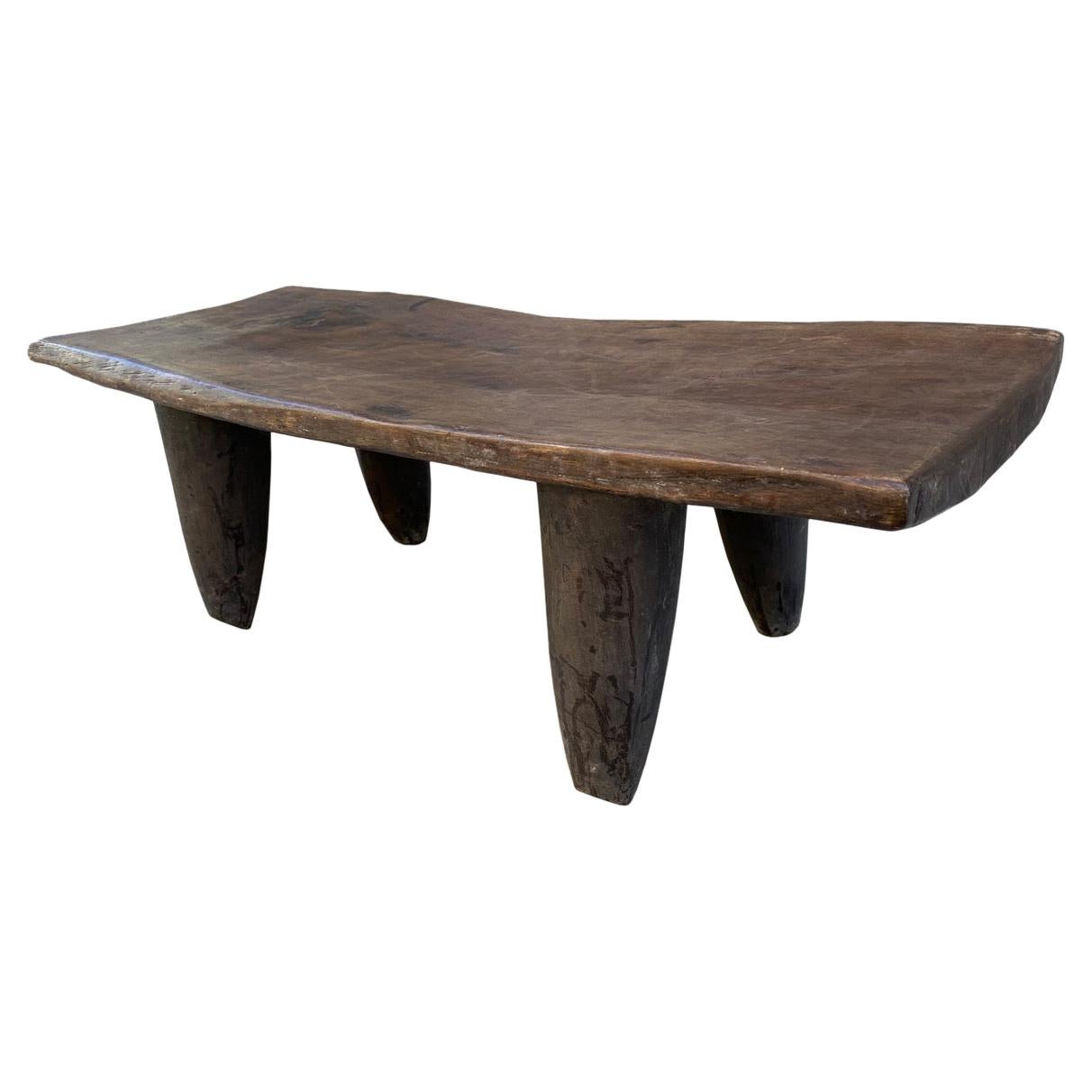 Andrianna Shamaris Antique African Iroko Wood Senufo Coffee Table or ...