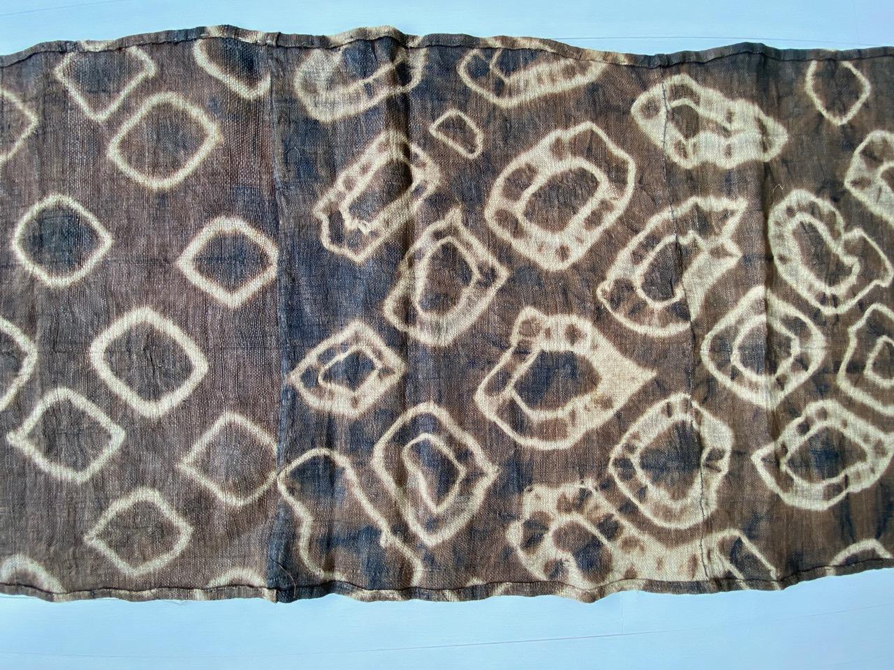 Andrianna Shamaris Antique African Raffia Textile at 1stDibs