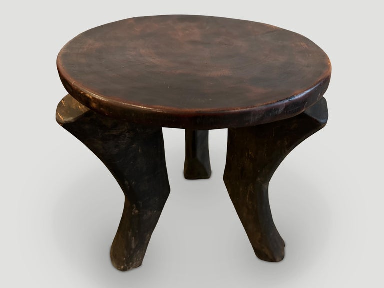 Andrianna Shamaris Antique African Side Table For Sale at 1stDibs