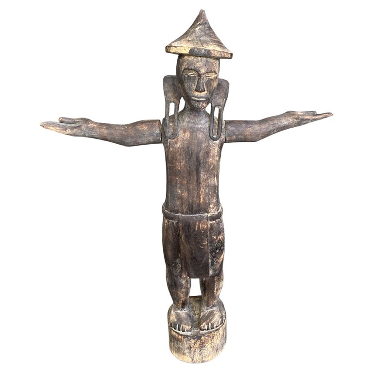 Andrianna Shamaris Antique Statue from Borneo For Sale at 1stDibs
