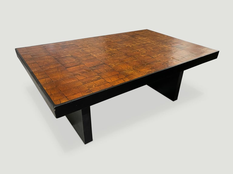 Andrianna Shamaris Cracked Coconut Shell Coffee Table For Sale at ...