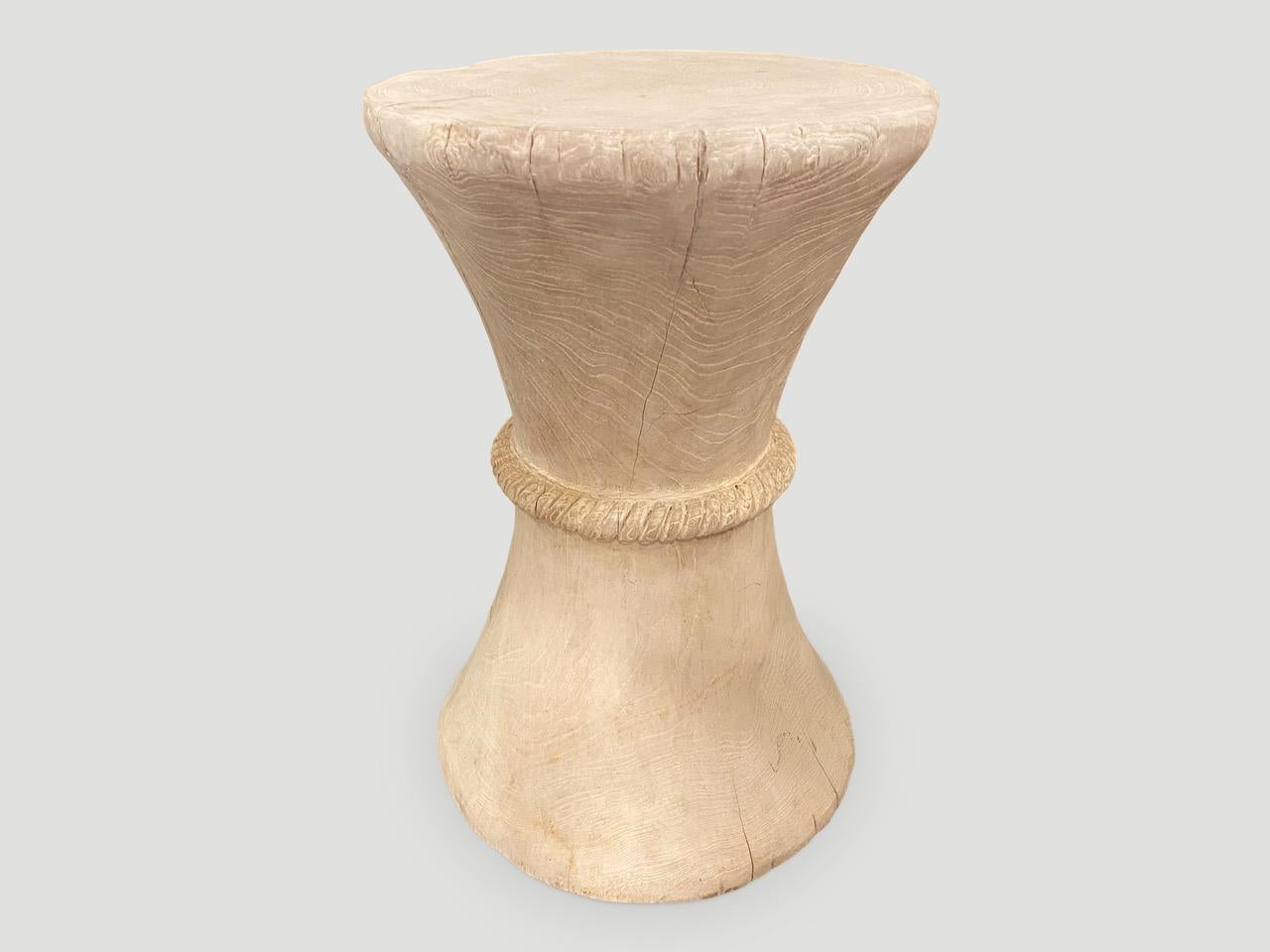 Huge English Hourglass Side Table at 1stDibs