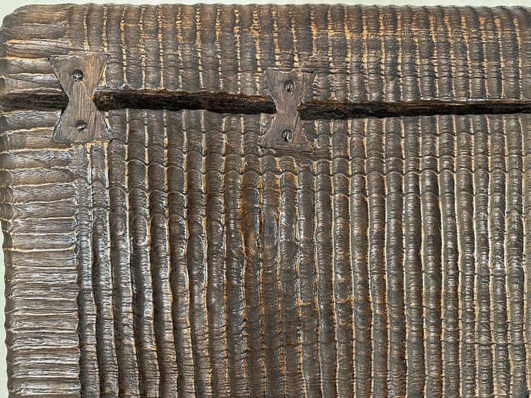 Andrianna Shamaris Impressive Hand Carved Espresso Stained Teak Wood ...