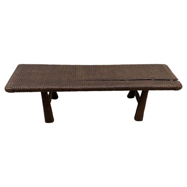 Andrianna Shamaris Impressive Hand Carved Espresso Stained Teak Wood ...