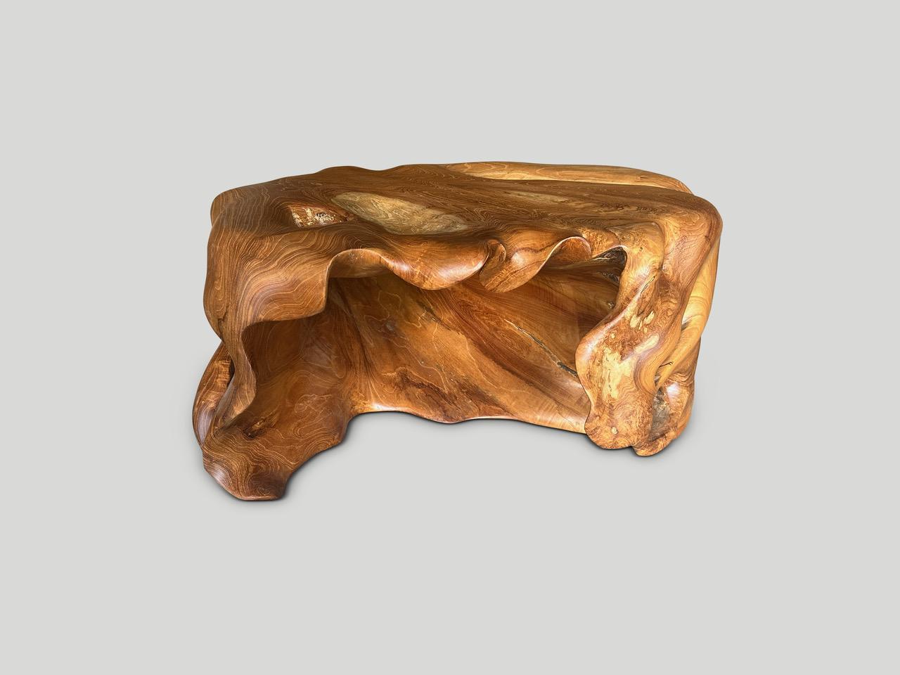 Andrianna Shamaris Impressive Rare Sculptural Coffee Table For Sale at ...