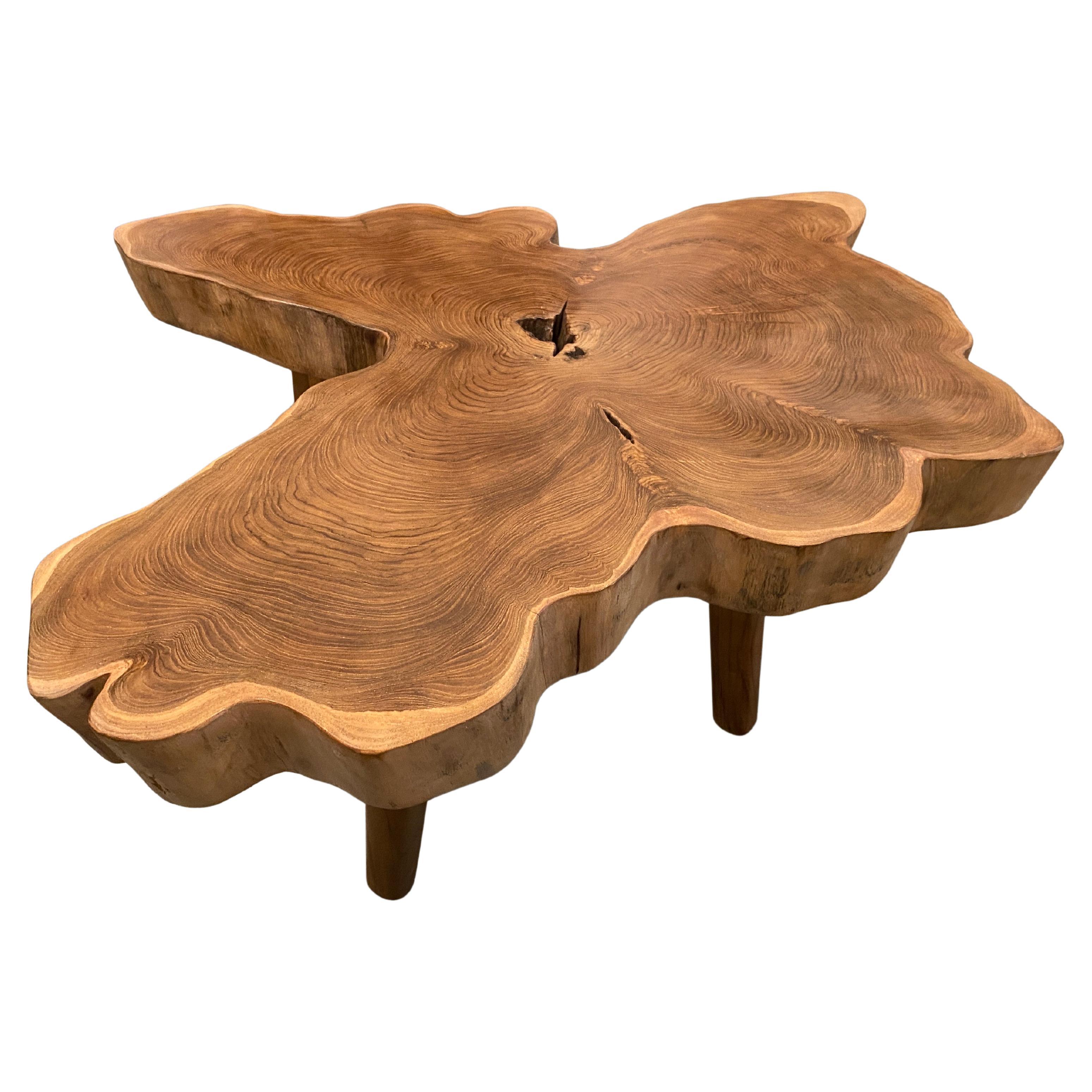 Andrianna Shamaris Mid-Century Style Single Slab Coffee Table For Sale ...
