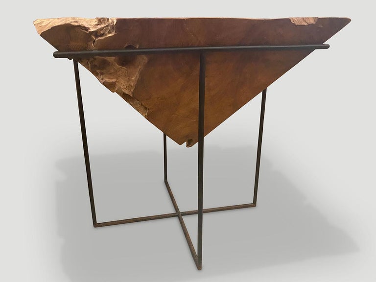 Andrianna Shamaris Pyramid Console, Pedestal or Large Side Table For ...