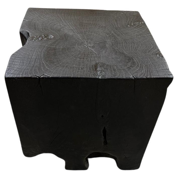 Andrianna Shamaris Triple Burnt Tamarind Wood Side Table at 1stDibs