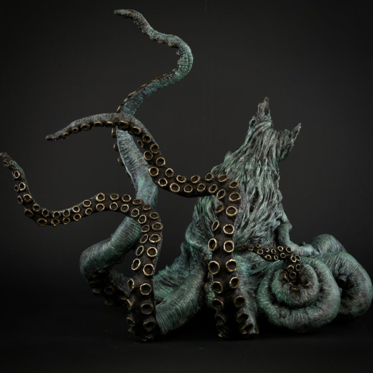Andrzej Szymczyk - Octopus II - bronze sculpture cast marine wildlife ...