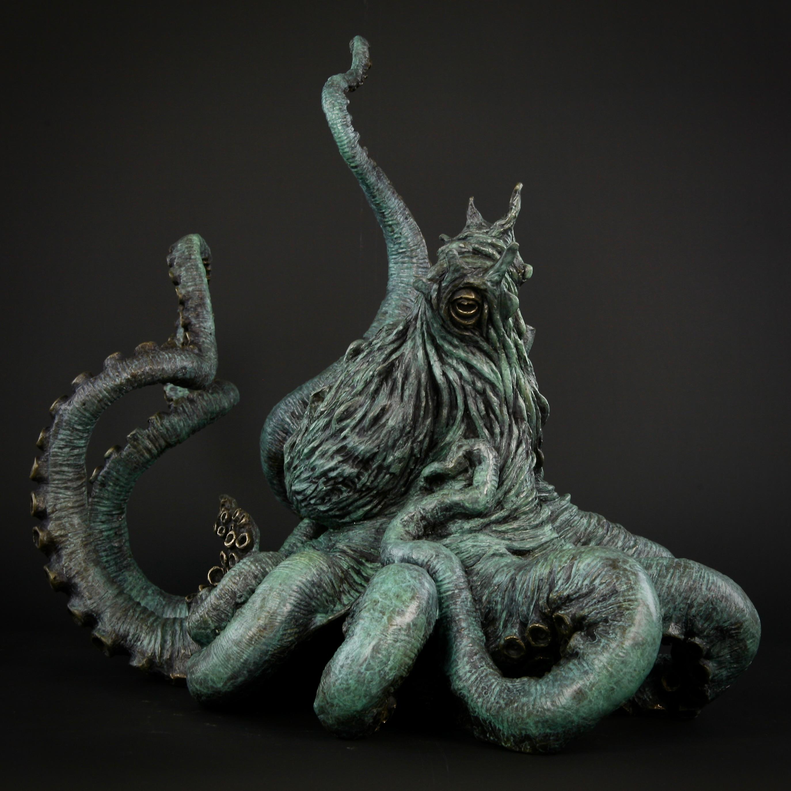 Andrzej Szymczyk - Octopus II - bronze sculpture cast marine wildlife ...