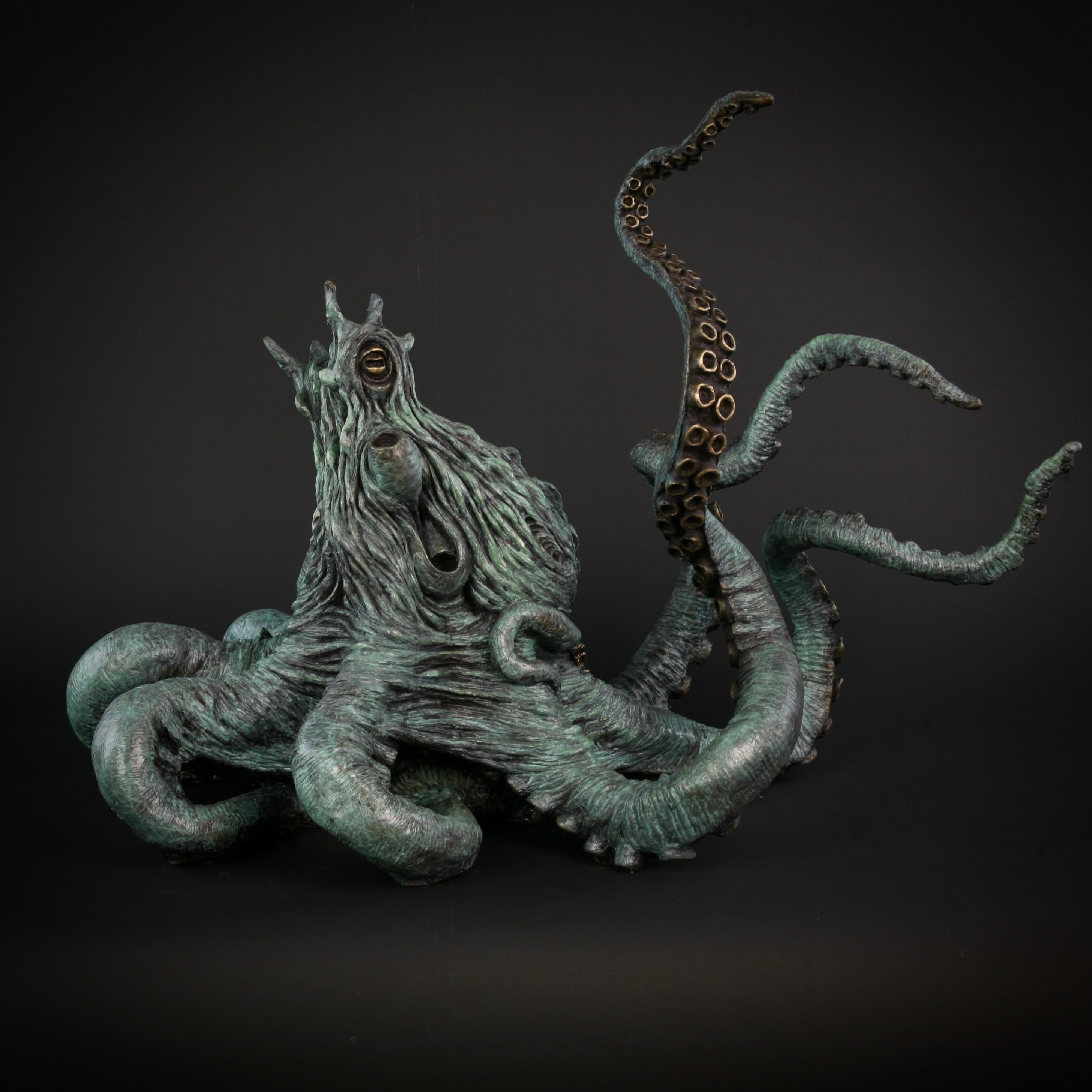 Andrzej Szymczyk - Octopus II - bronze sculpture cast marine wildlife ...