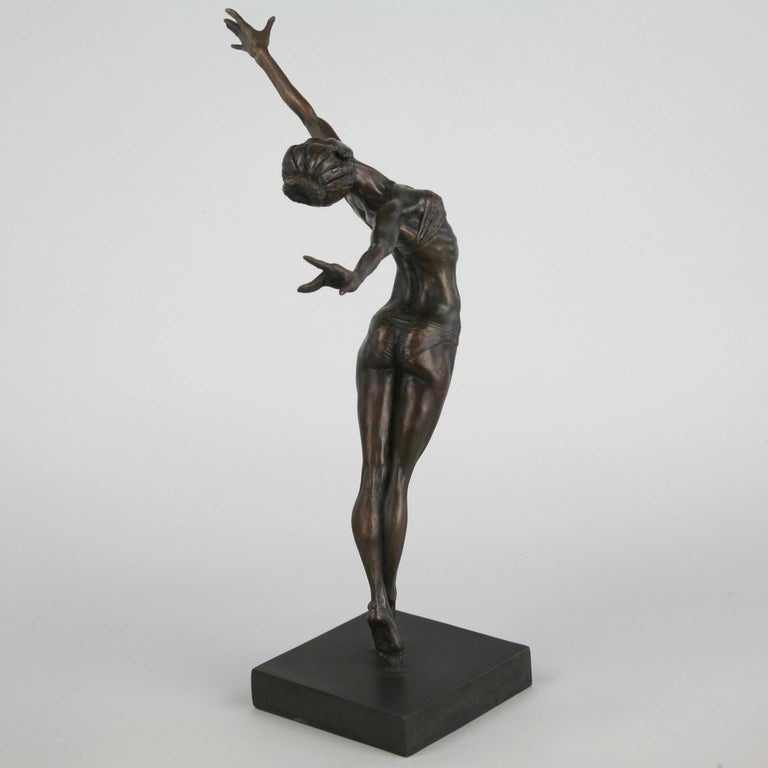 Andrzej Szymczyk - Pole Dancer - bronze sculpture cast female form ...