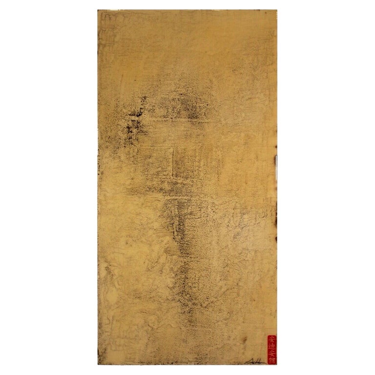 Andy Anh Ha Abstract Mixed Media Acrylic and Oil Painting on Cradled ...