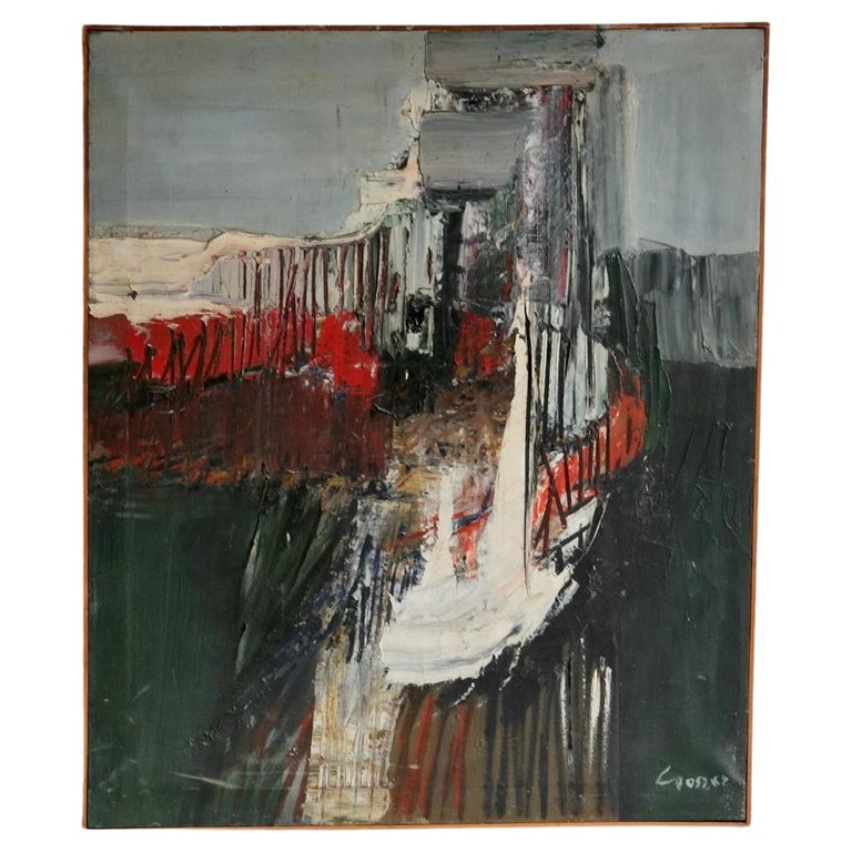 Andy Cross Oil on Canvas, 1962 at 1stDibs