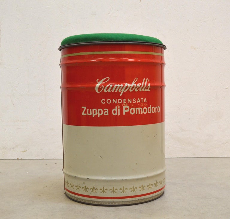 Andy Warhol Campbell Soup Can Stool by Dino Gavina for Studio Simon ...