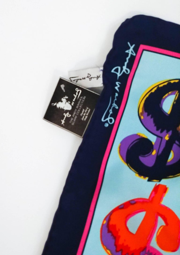Dollar Pop Art Silk Scarf after Andy Warhol at 1stDibs | andy warhol ...