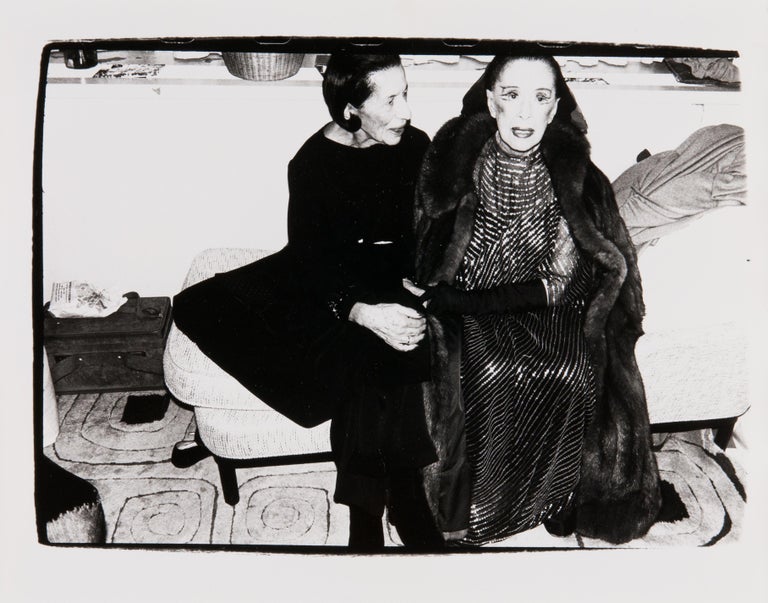 Andy Warhol - Andy Warhol, Photograph of Diana Vreeland and Martha Graham, 1980 For Sale at 1stDibs