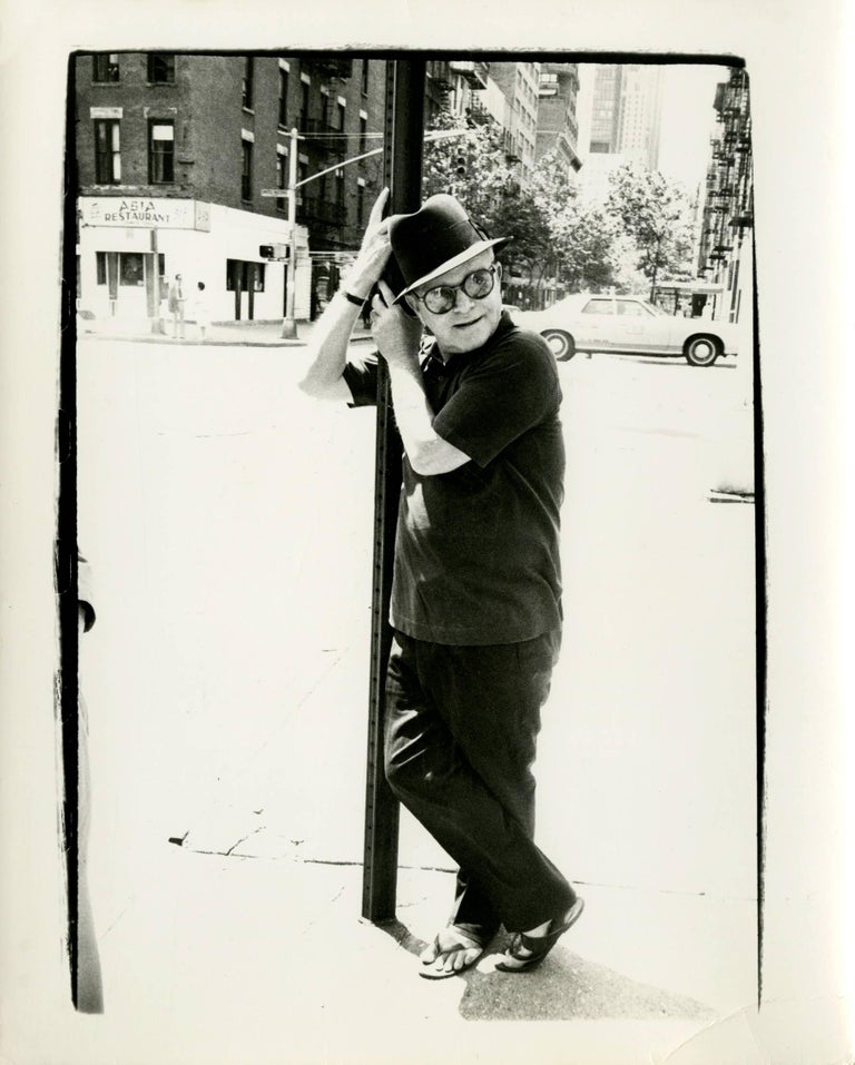 Andy Warhol - Andy Warhol, Photograph of Truman Capote on a Street Lamp ...