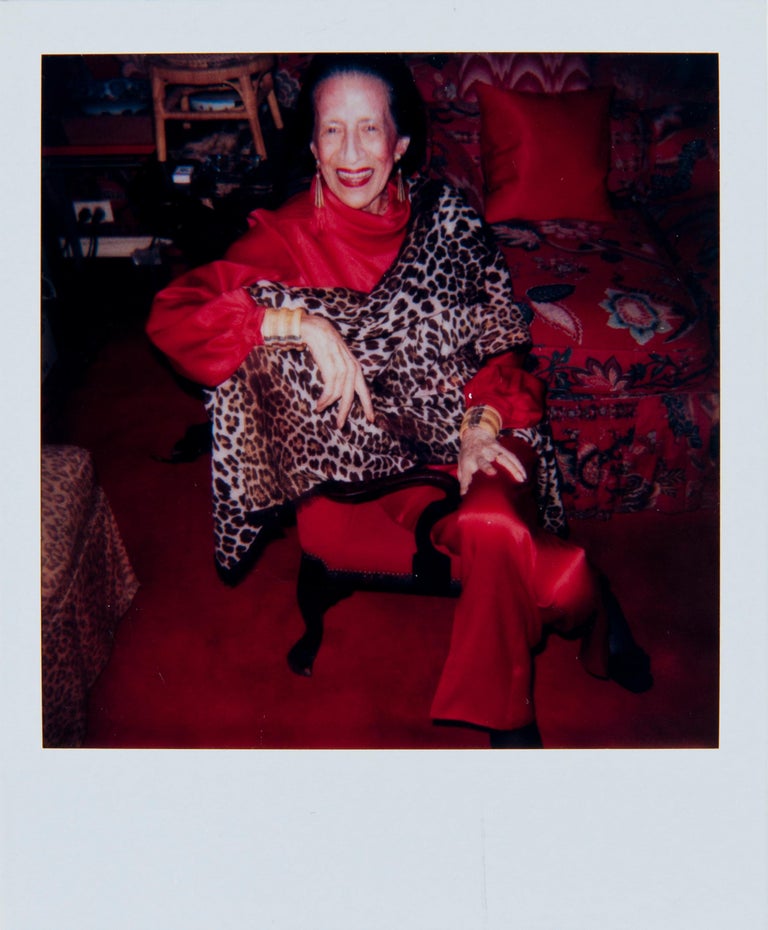 Andy Warhol - Andy Warhol, Polaroid Photograph of Diana Vreeland, 1983-4 For Sale at 1stDibs