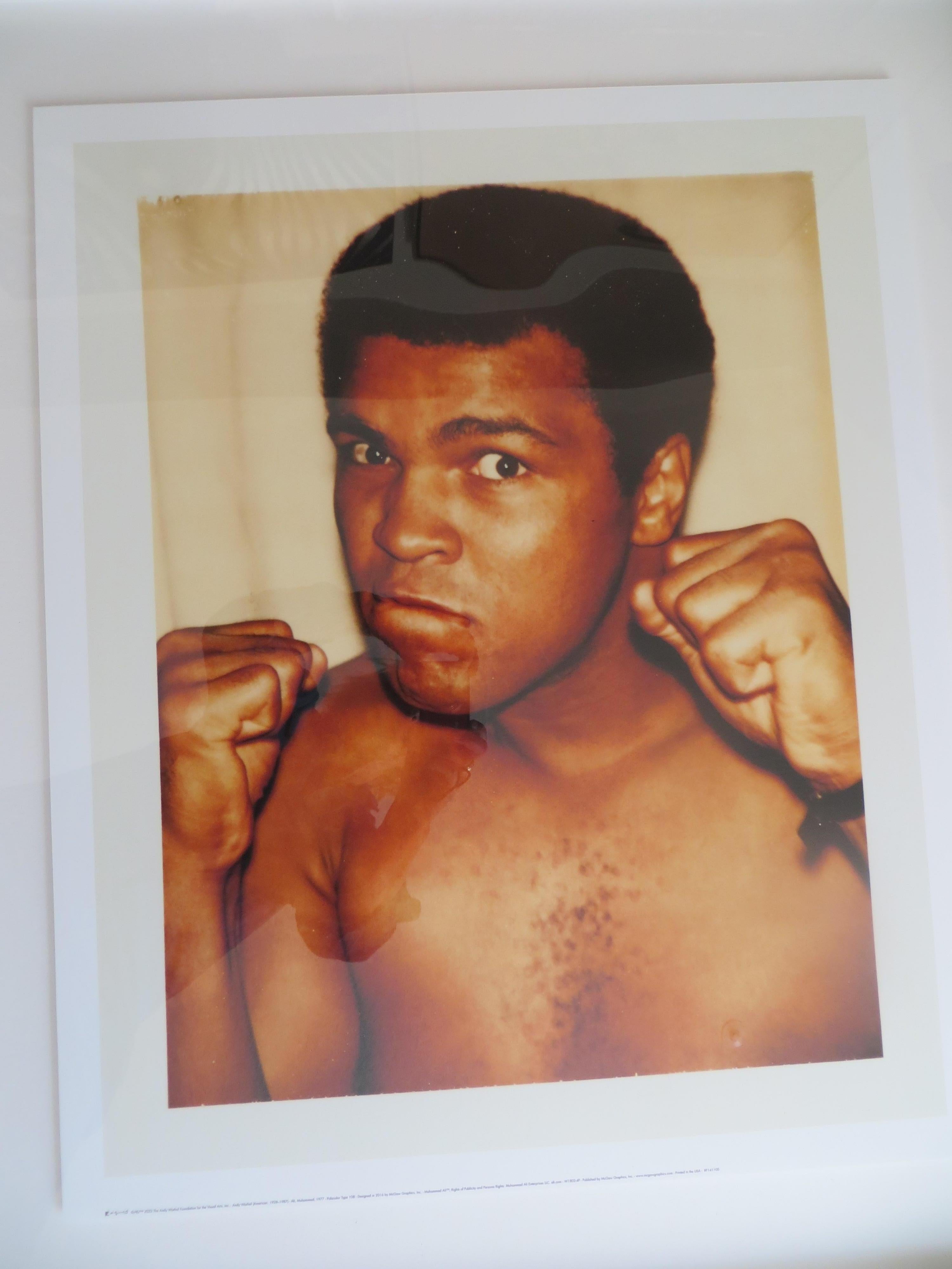Andy Warhol's fondation Polaroids Muhammed Ali Screen Print For Sale at ...