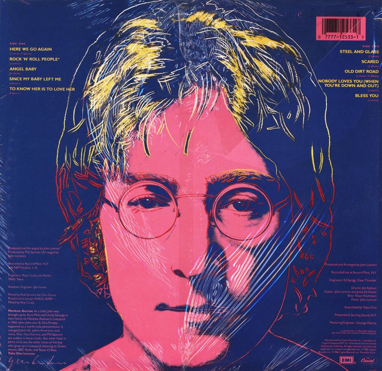 Andy Warhol - 1980s Andy Warhol record art (Andy Warhol John Lennon) at ...