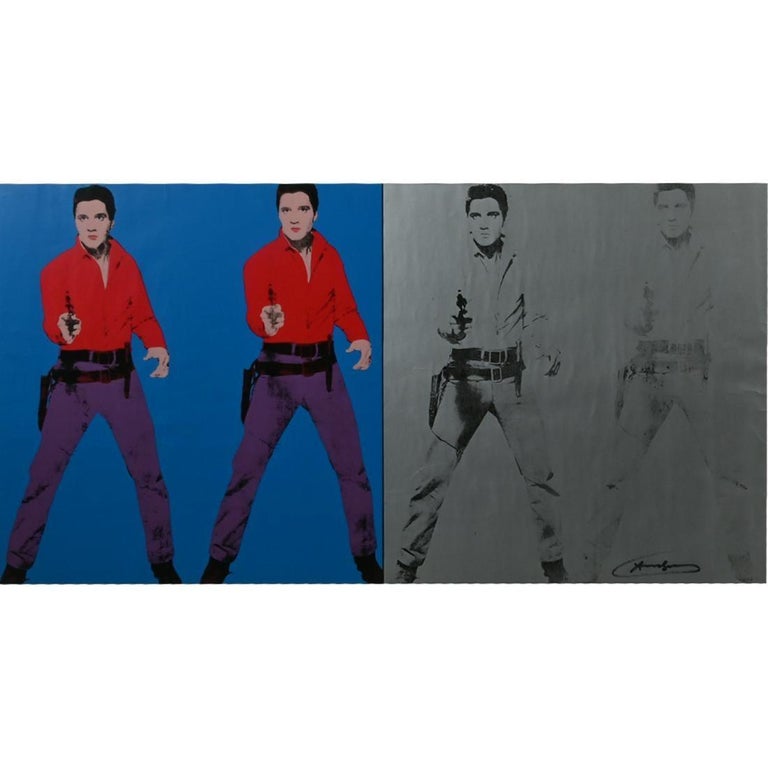 Andy Warhol - Andy Warhol 'Elvis I and II, 1978' Signed Print ...