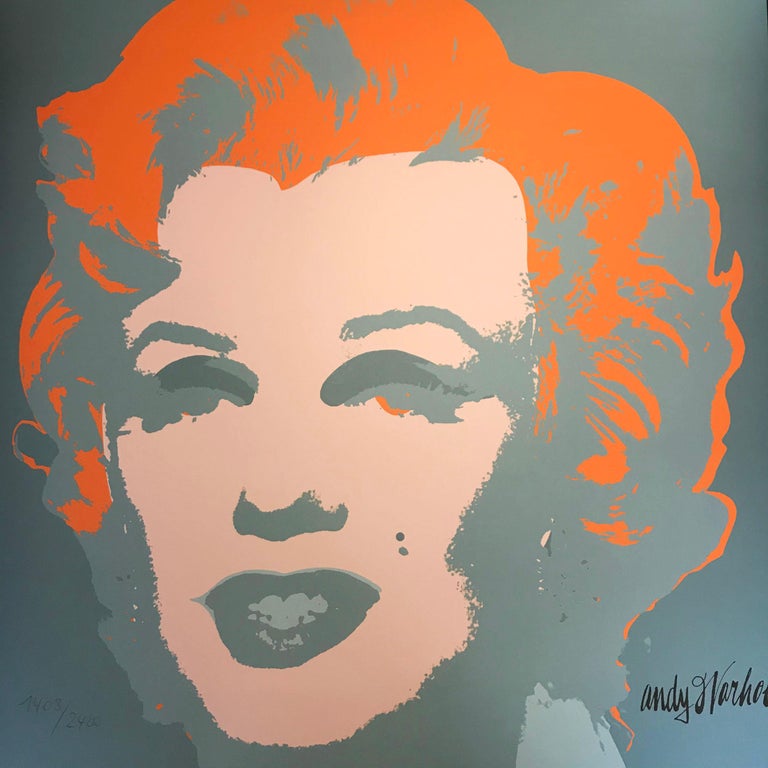 Andy Warhol - Andy Warhol MARILYN MONROE - 1967 - baby Orange at 1stDibs