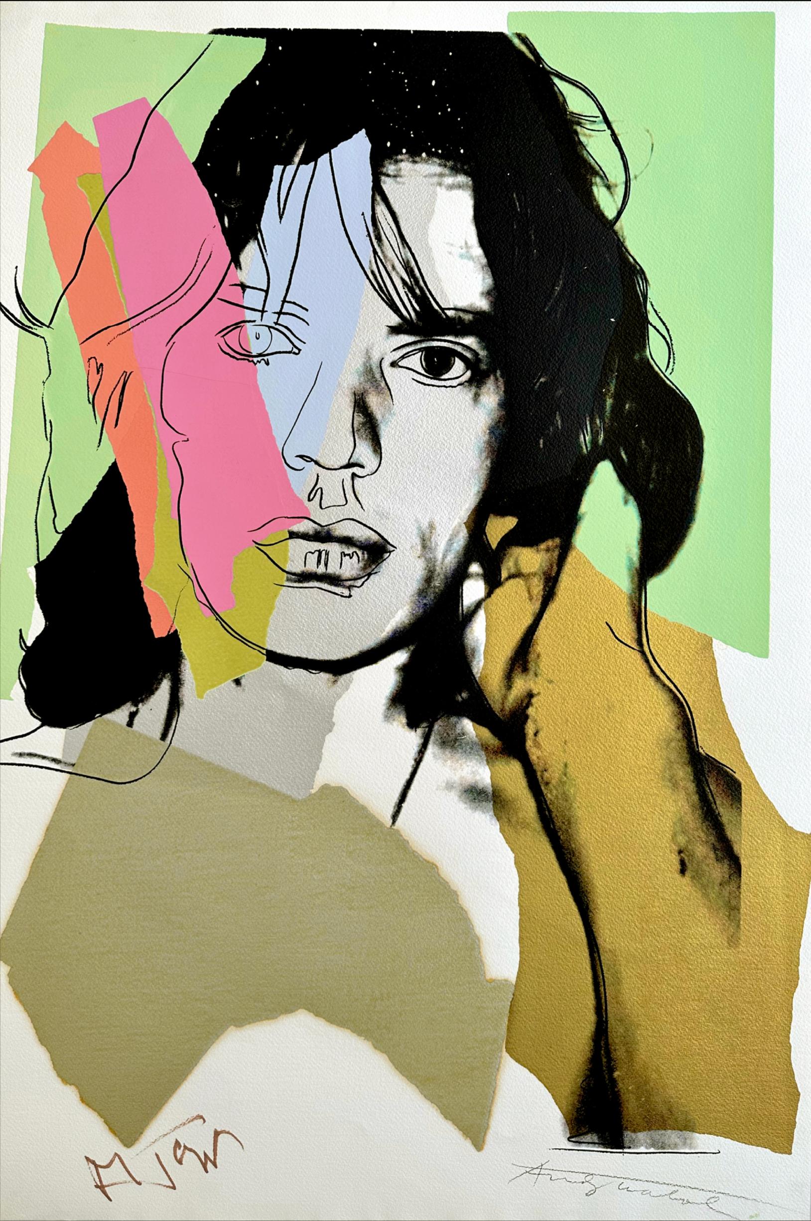 Andy Warhol - Andy Warhol 'Mick Jagger' Color Screenprint, 1975 For Sale at 1stDibs