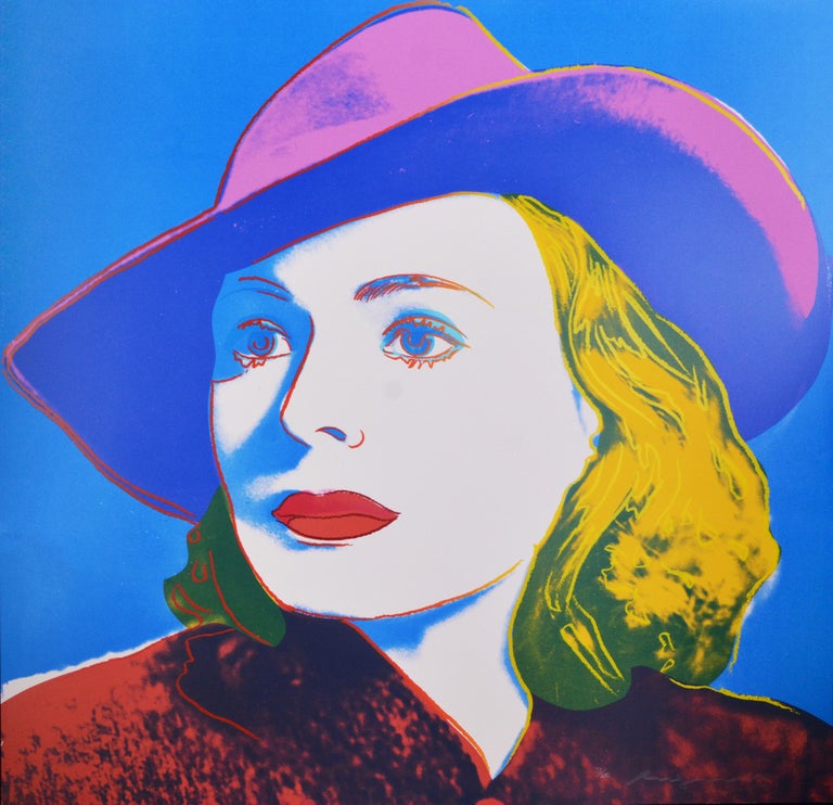 Andy Warhol - Andy Warhol, Portrait of Ingrid Bergman with Hat, 1983 at ...