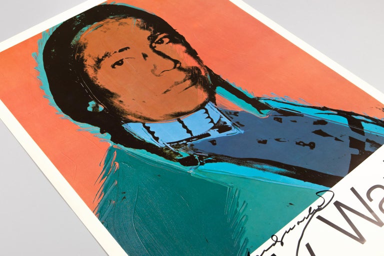 Andy Warhol - Andy Warhol, Russel Means (American Indian) - Signed ...