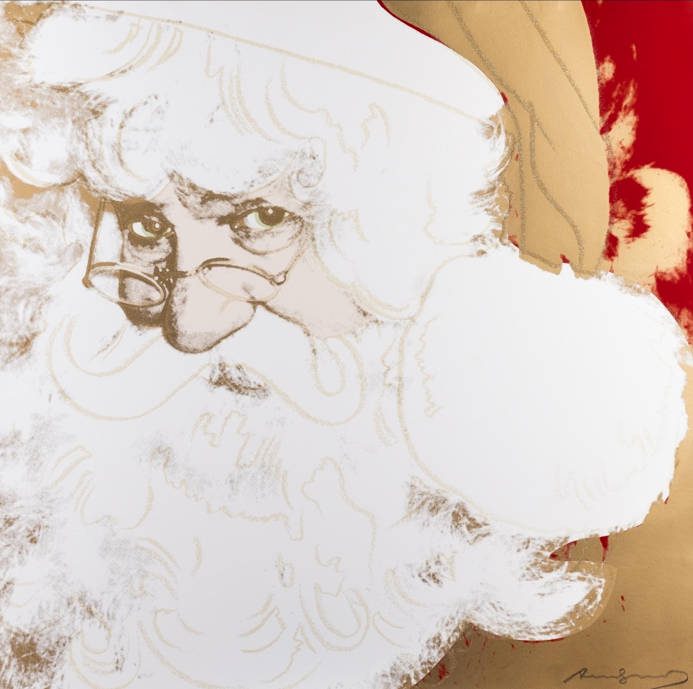 Andy Warhol - Andy Warhol 'Santa Claus' Color Screenprint with Diamond ...