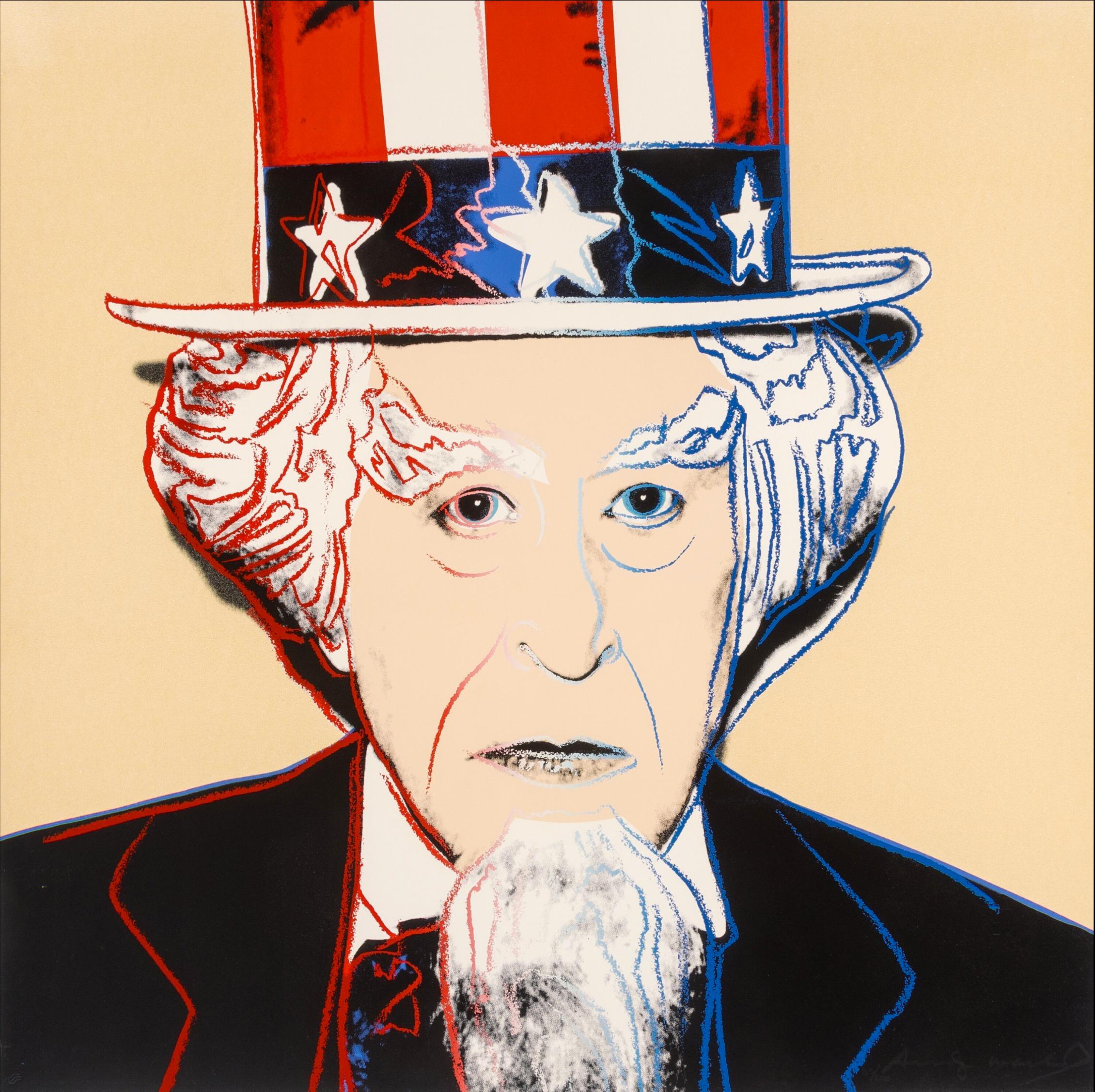 Andy Warhol - Andy Warhol 'Uncle Sam' Color Screenprint, 1981 For Sale ...