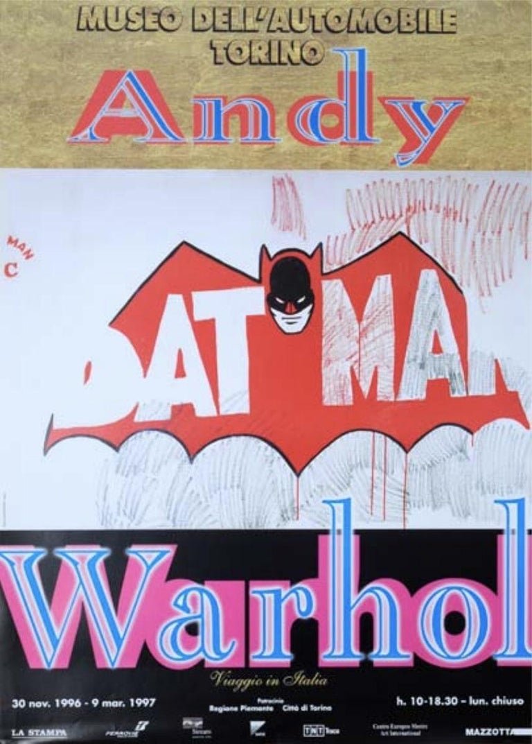 Andy Warhol - Batman 1997, original vintage poster For Sale at 1stDibs