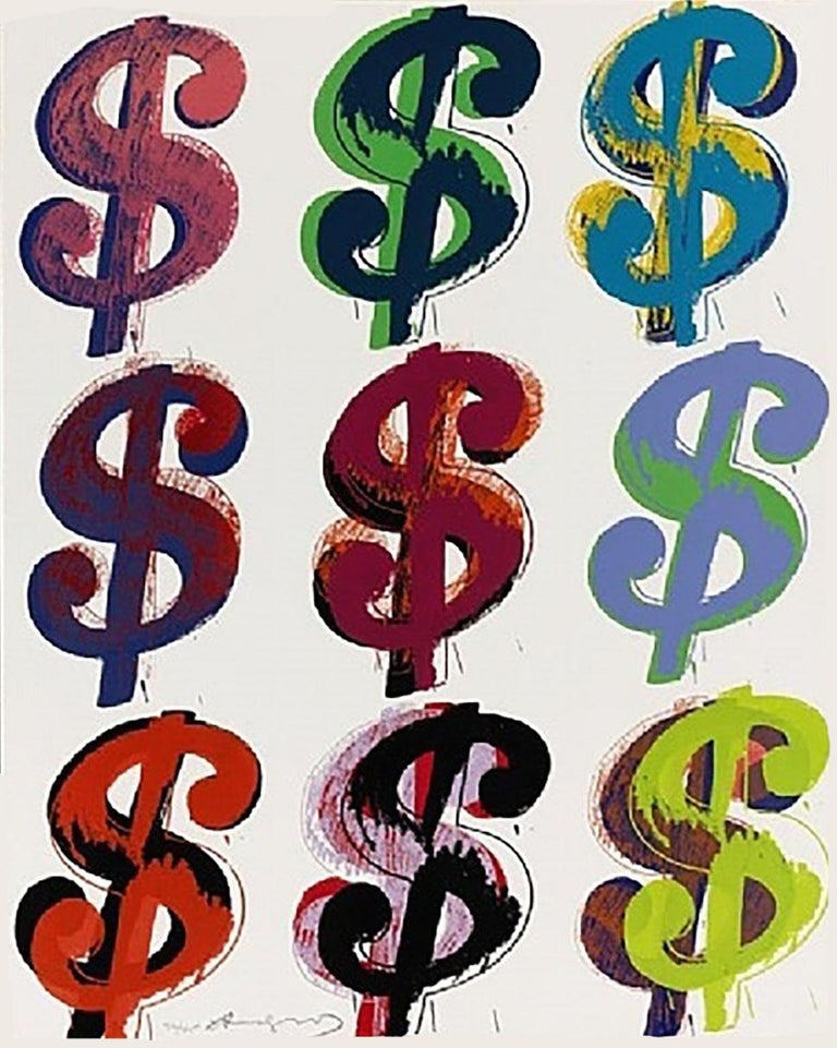 Andy Warhol - Dollar Sign (9) FS II.286 For Sale at 1stDibs