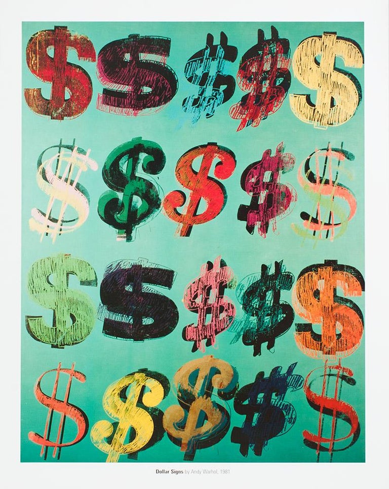 Andy Warhol - 'Dollar Signs, 1981' Andy Warhol Lithograph at 1stDibs