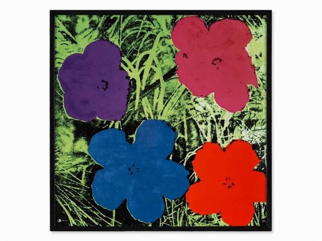 Andy Warhol - Flowers, Andy Warhol -Pop Art, Enamel on porcelain ...