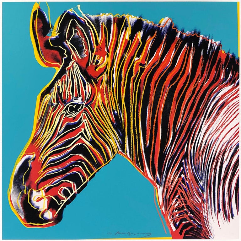Andy Warhol - GREVY'S ZEBRA FS II.300 For Sale at 1stDibs
