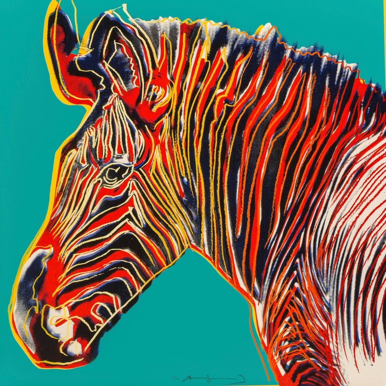 Andy Warhol - Grevy's Zebra, from Endangered Species F&S II.300 at 1stDibs