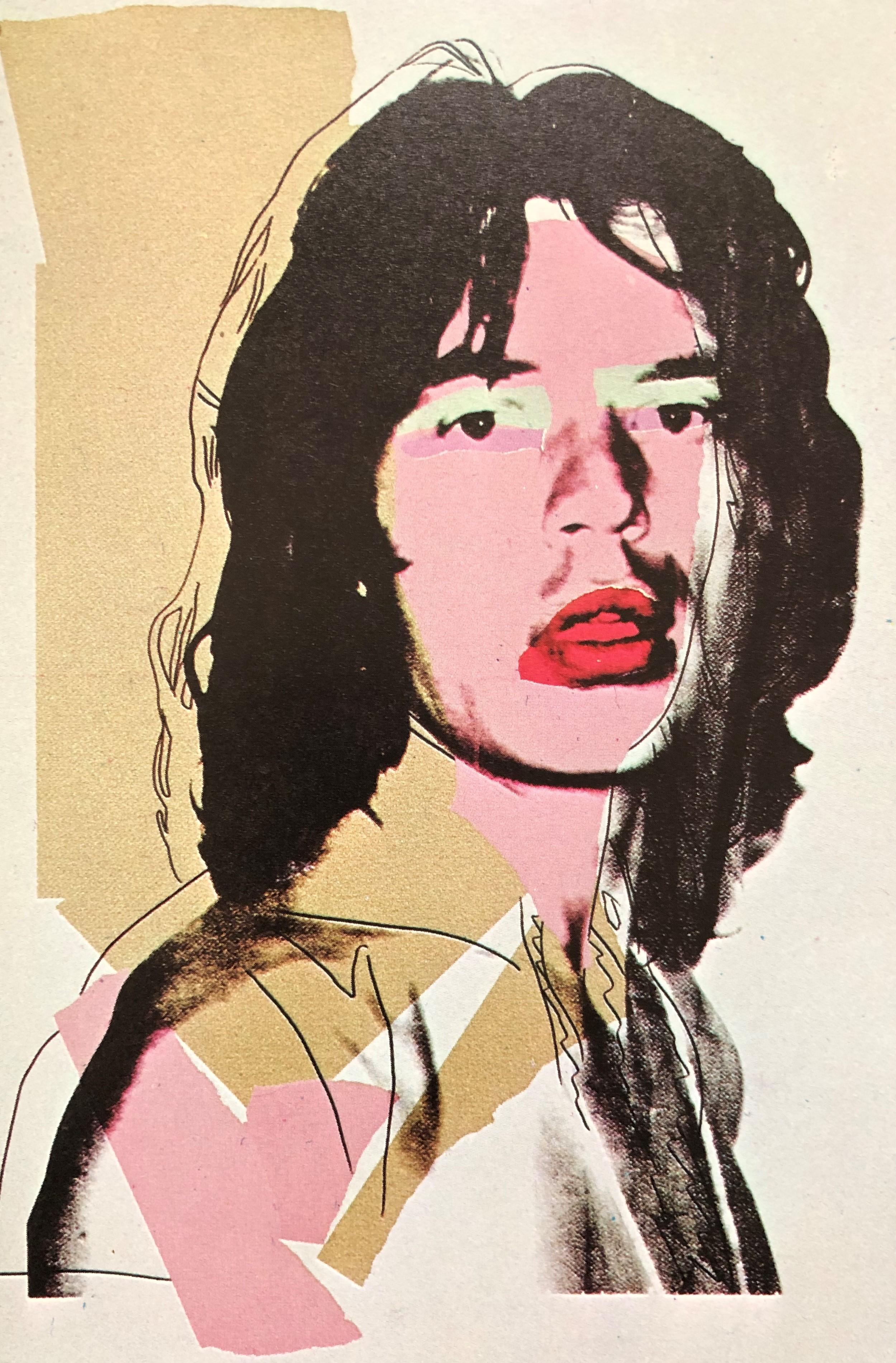 Mick Jagger 1975, Announcement Card, musician, pop art, portfolio ...