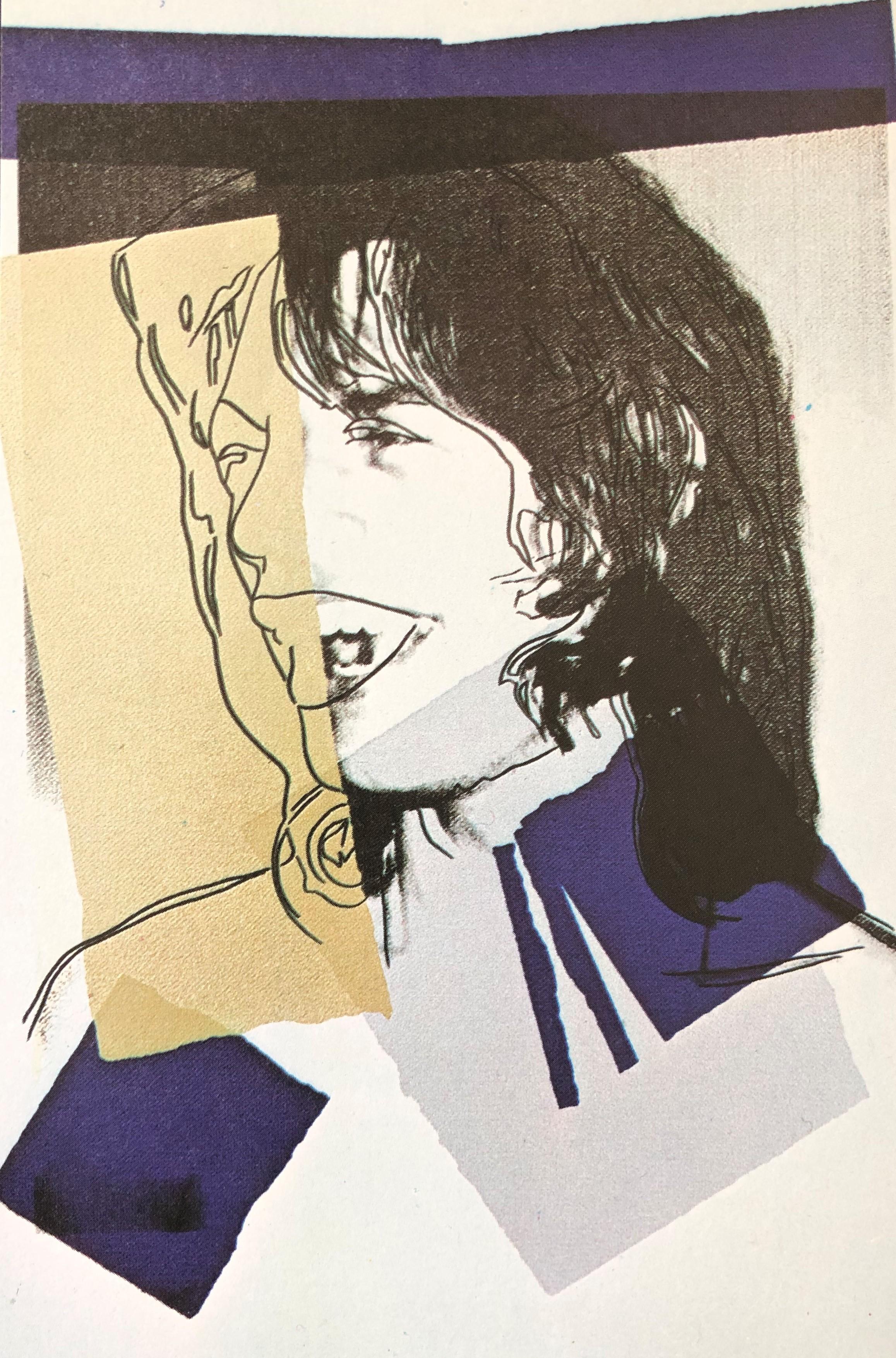 Mick Jagger 1975, Announcement Card, musician, pop art, portfolio ...