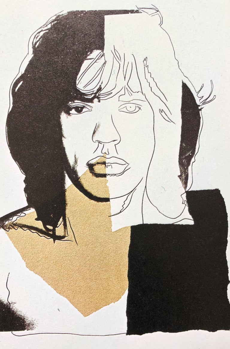 Mick Jagger 1975, Announcement Card, musician, pop art, portfolio ...