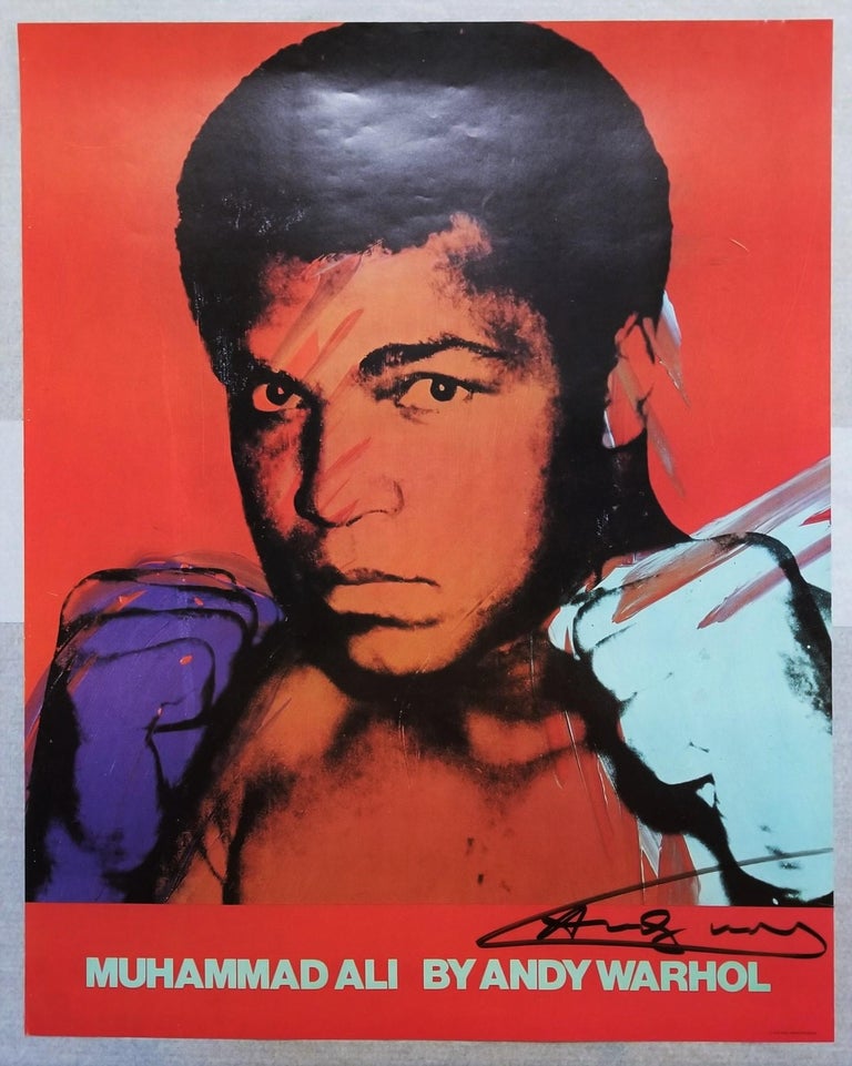 Muhammad Ali by Andy Warhol Poster (Signed) at 1stDibs