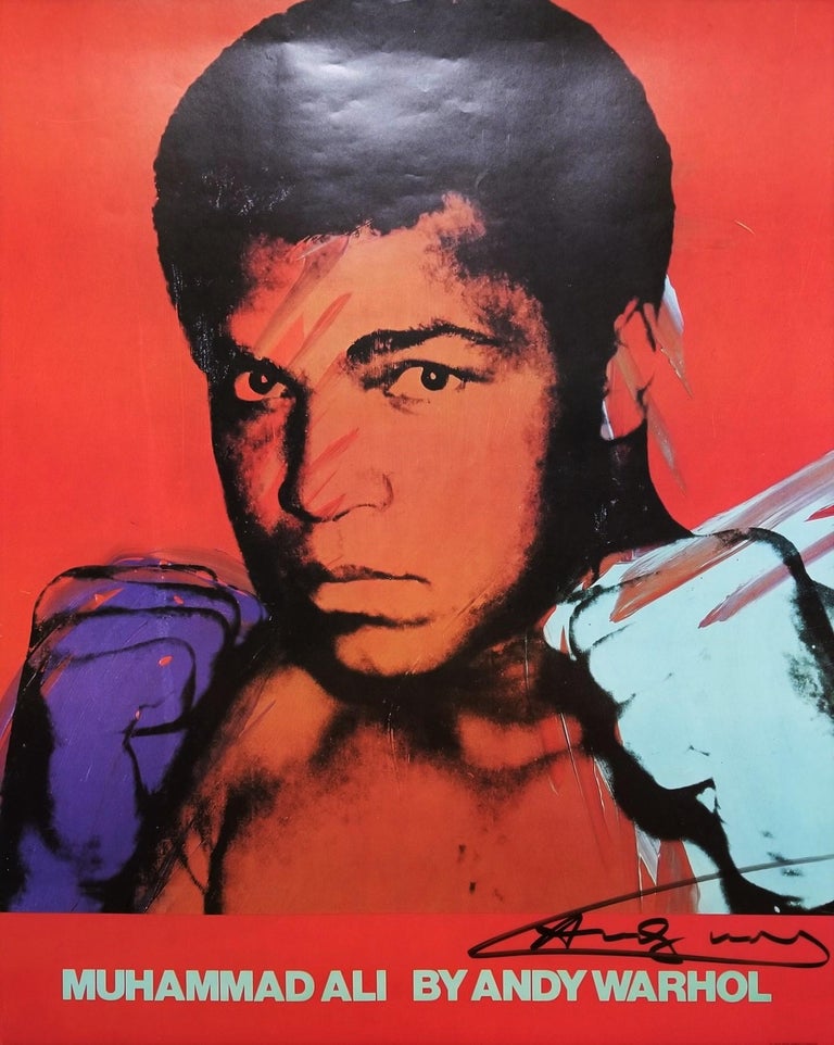 Muhammad Ali by Andy Warhol Poster (Signed) at 1stDibs