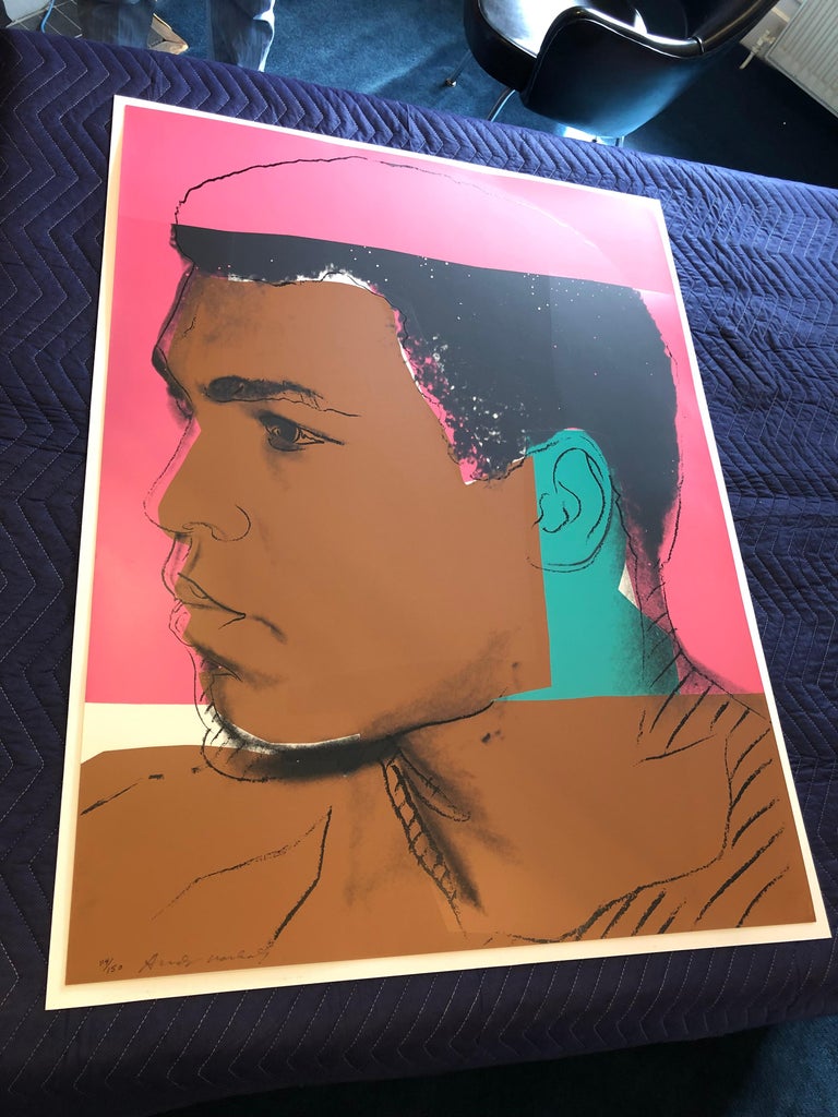 Andy Warhol - Muhammad Ali portfolio of four pieces F&S II.179-182 ...