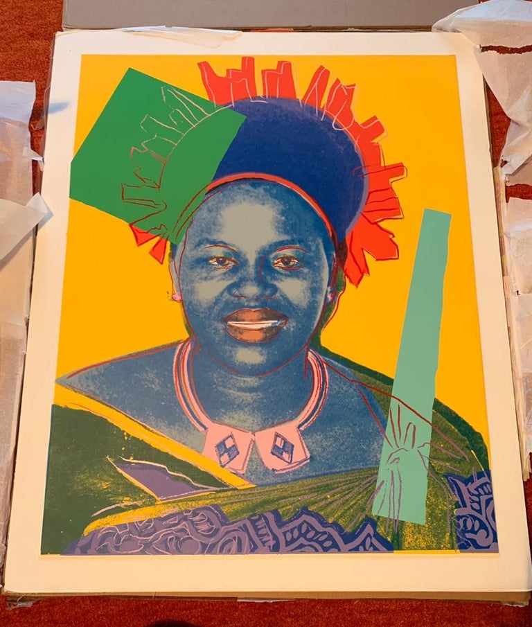 Andy Warhol - Reigning Queens - Queen Ntombi Twala - unique For Sale at ...