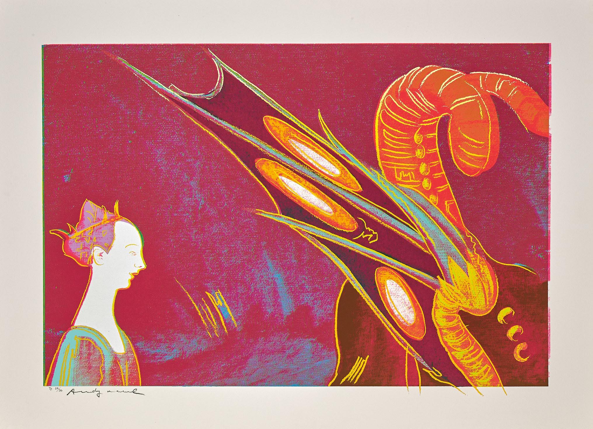 Andy Warhol - St. George and the Dragon, 1984 (#324, Details of ...